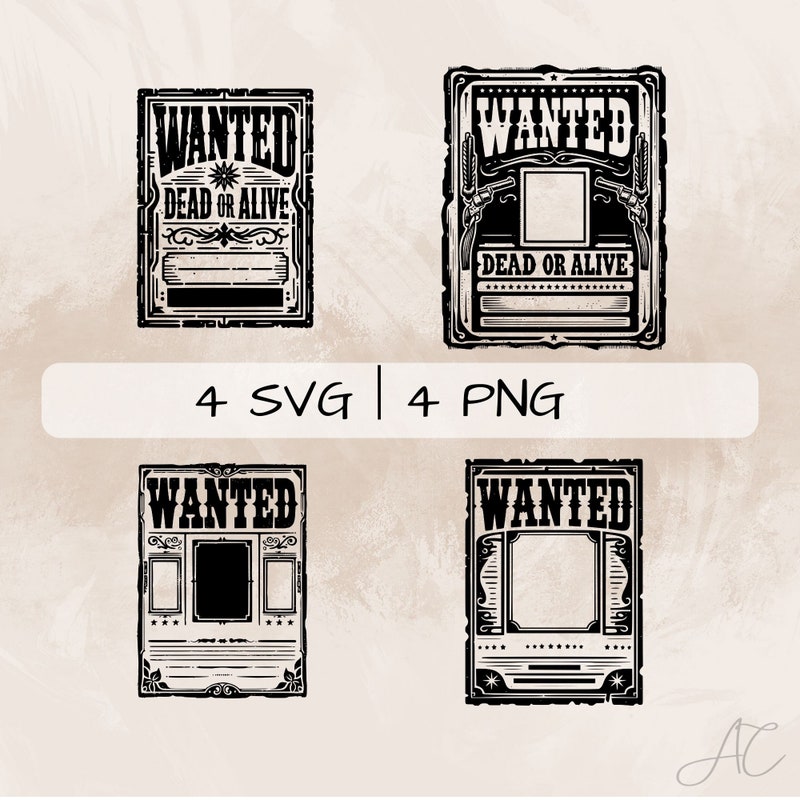 Wanted Dead or Alive Posters - Etsy