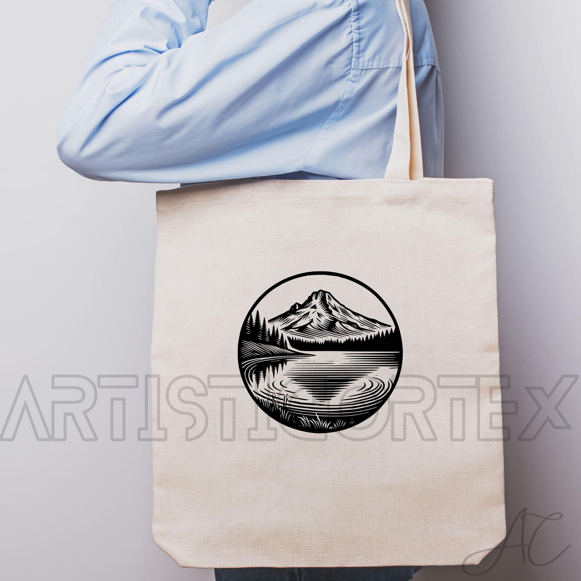 Mount Hood SVG Bundle, Hood Mountain PNG , Mountain Clipart, Hand Drawn ...