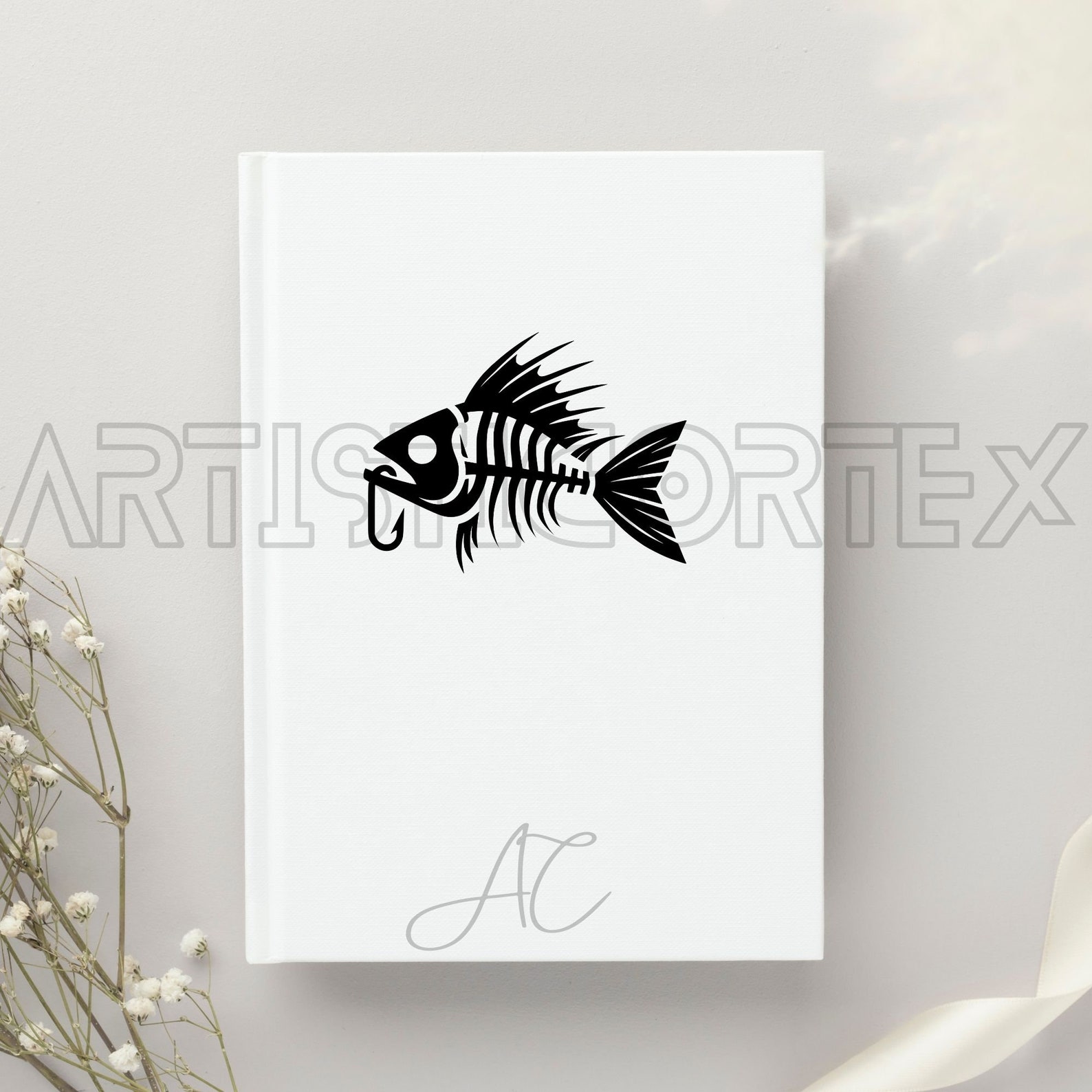 Skeleton Fish SVG Bundle, Fishbone PNG, Skeleton Fish With Cat Clipart ...