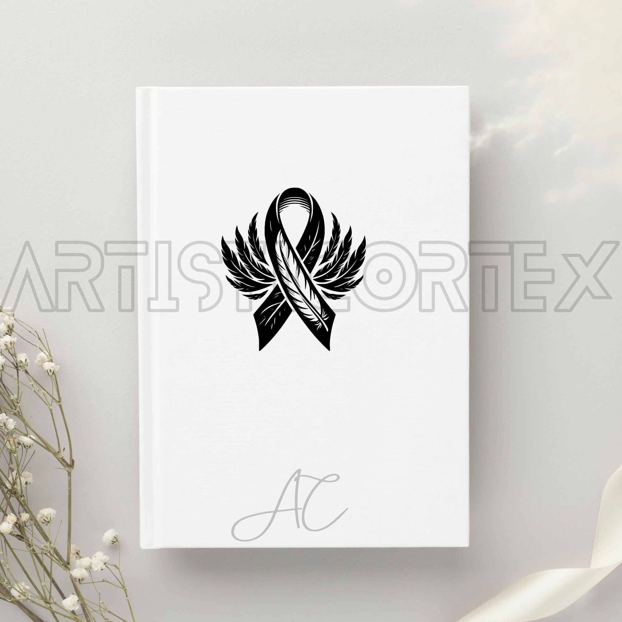 Awareness Ribbon SVG Bundle, Ribbon PNG, Cancer Ribbon Clipart, Hand ...