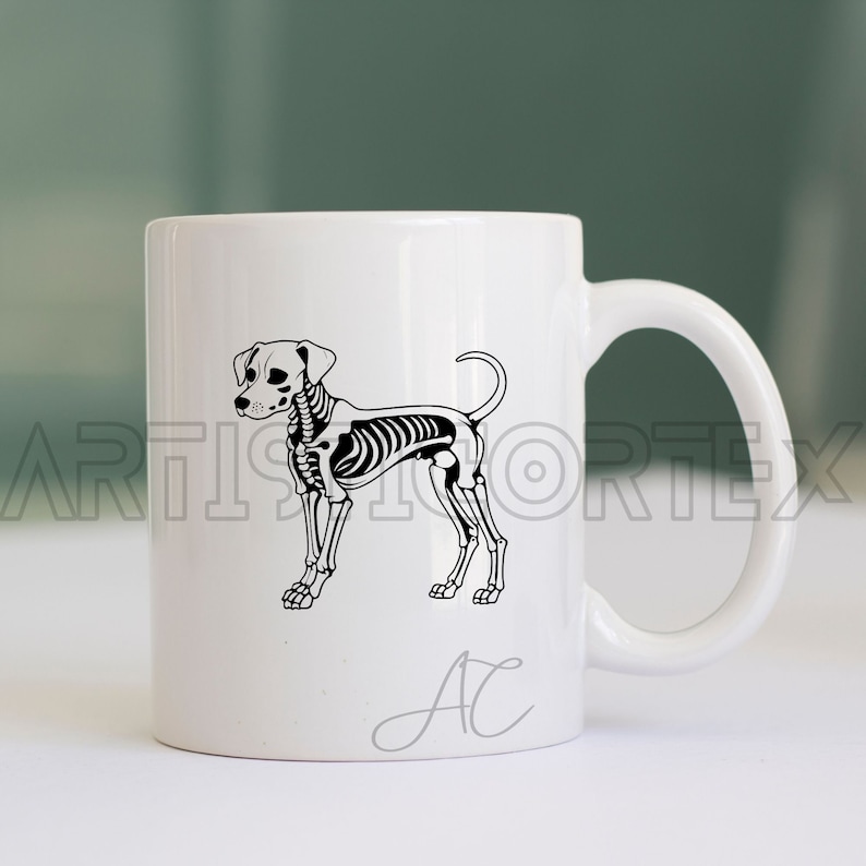 Realistic Dog Skeleton SVG, Dog PNG, Skeleton Clipart, Vector, Hand ...