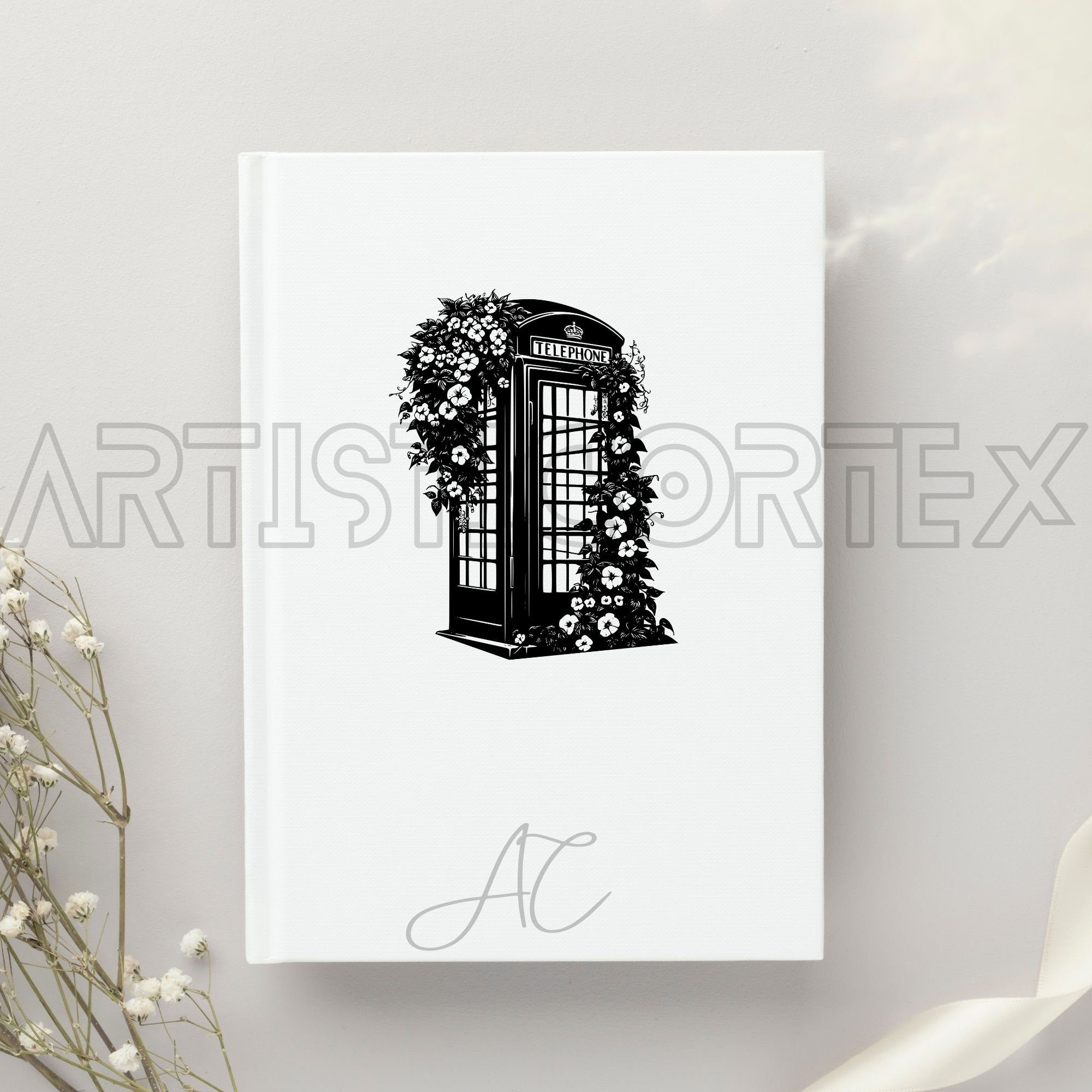 Phone Booth SVG Bundle, Phonebooth PNG, Street Lamp Clipart, Hand Drawn ...