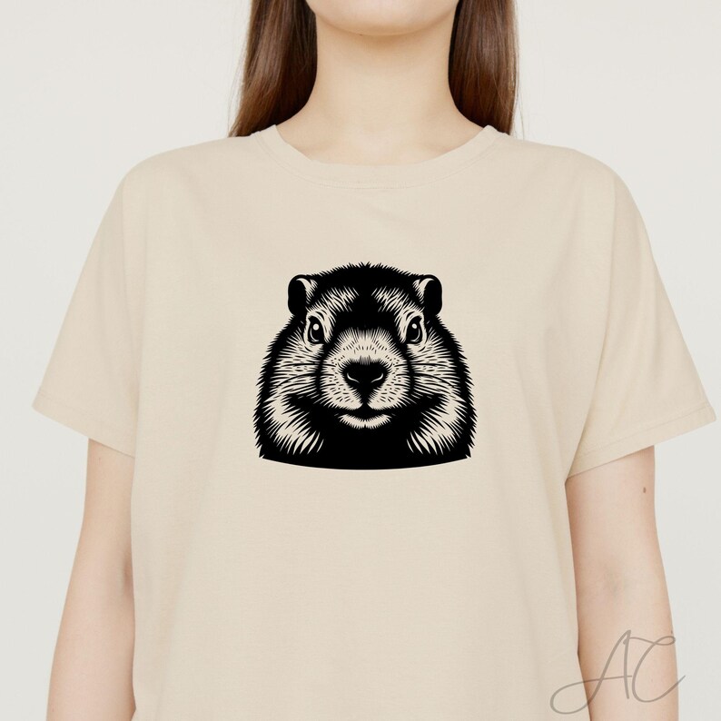 Groundhog SVG Bundle, Woodchuck PNG , Funny Groundhog Clipart, Hand ...