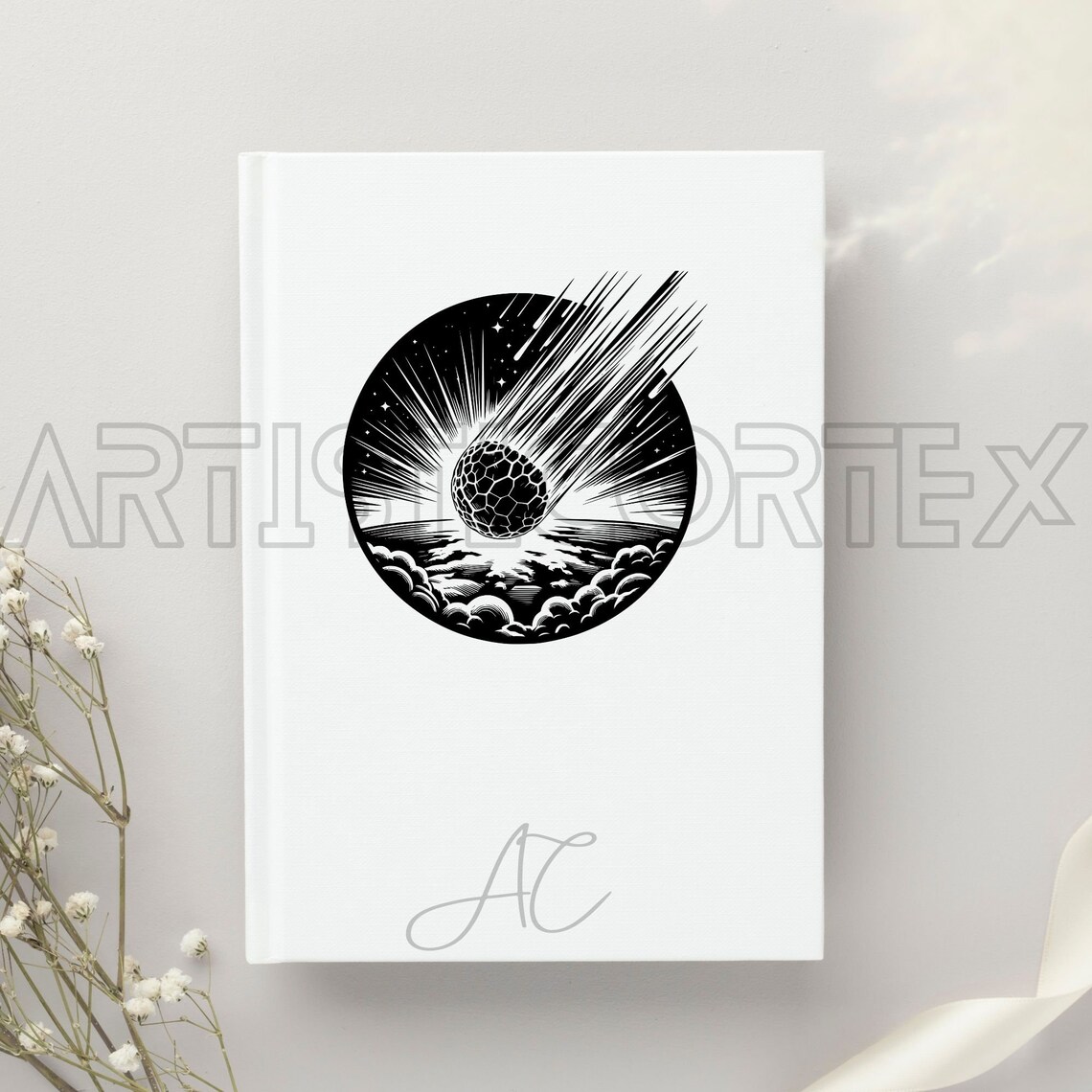 Meteor SVG Bundle, Asteroid PNG, Meteor and Earth Clipart, Hand Drawn ...