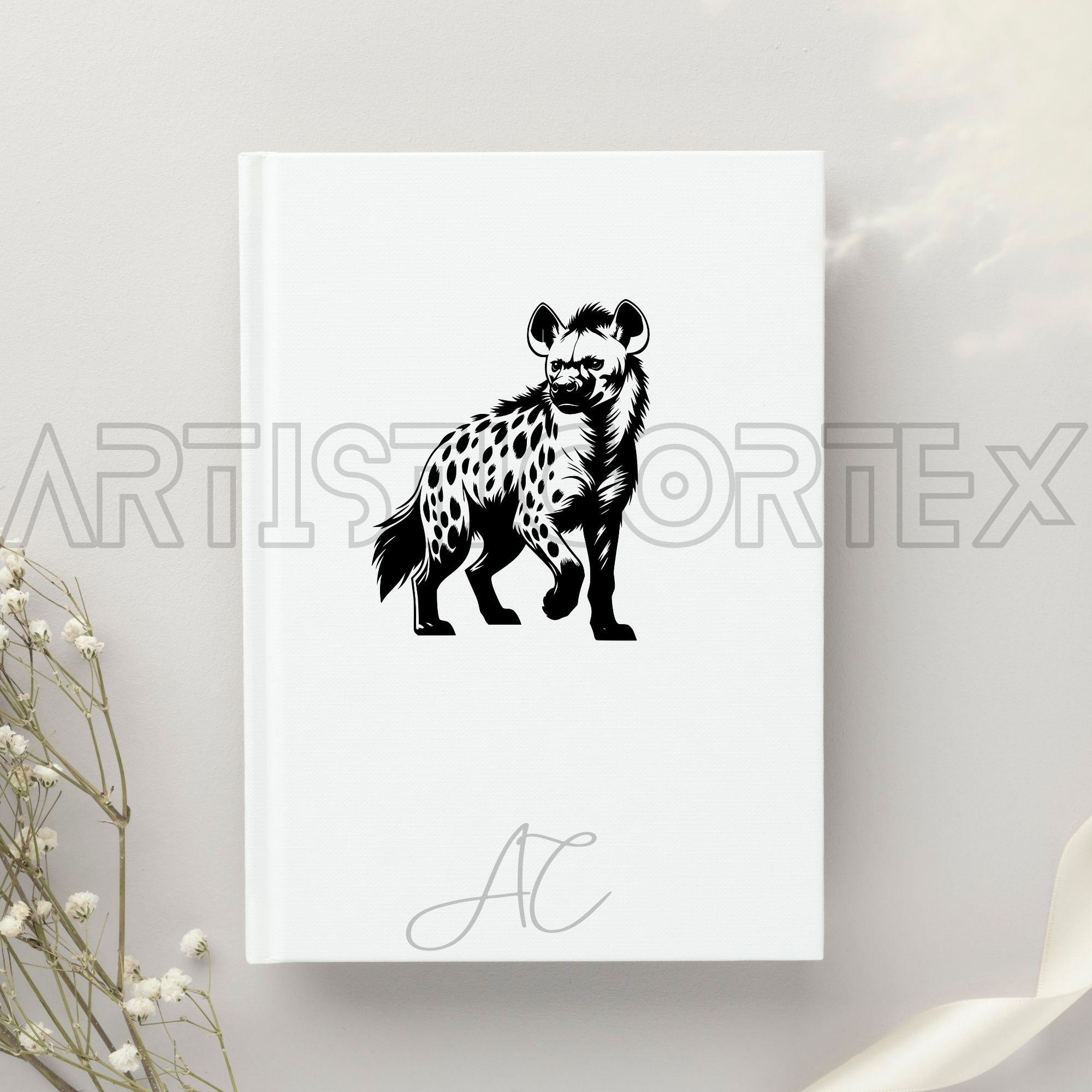 Hyena SVG Bundle, Spotted Hyena PNG, Hyena in Savanna Clipart, Hand ...