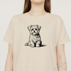Delicate Morkie SVG Bundle, Morkie Line Art PNG, Morkie and Flowers ...