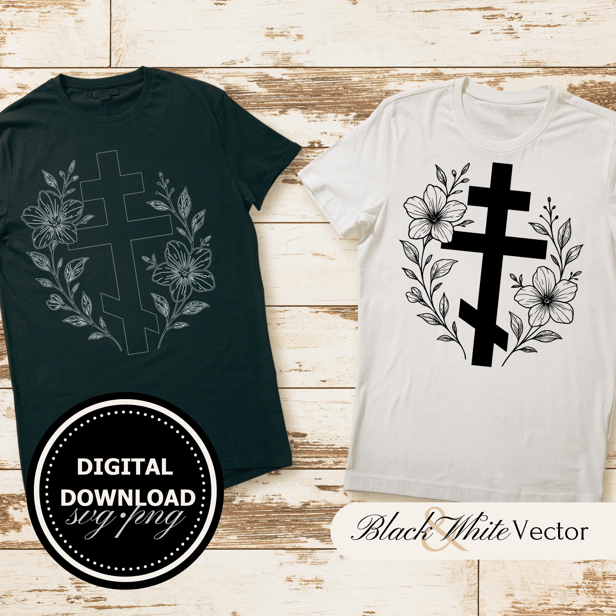Orthodox Cross SVG Bundle, Patriarchal Cross PNG, Byzantine Cross ...