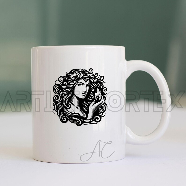 Brigid SVG Bundle, Brigid Goddess PNG , Celtic Goddessclipart, Hand ...