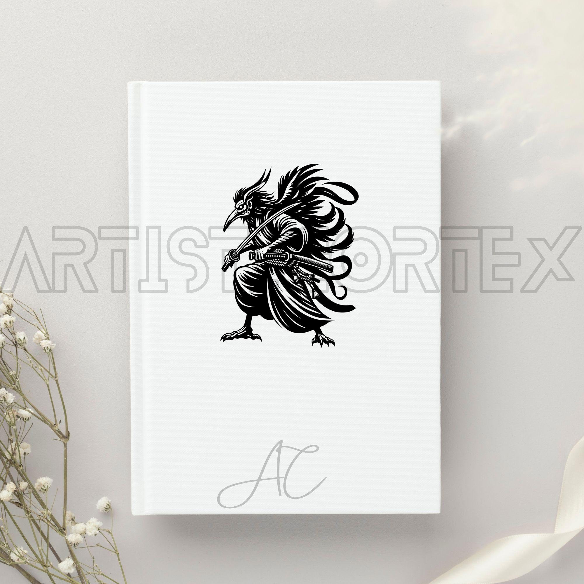 Tengu SVG Bundle, Japanese Tengu PNG ,tengu With Sword Clipart, Hand ...