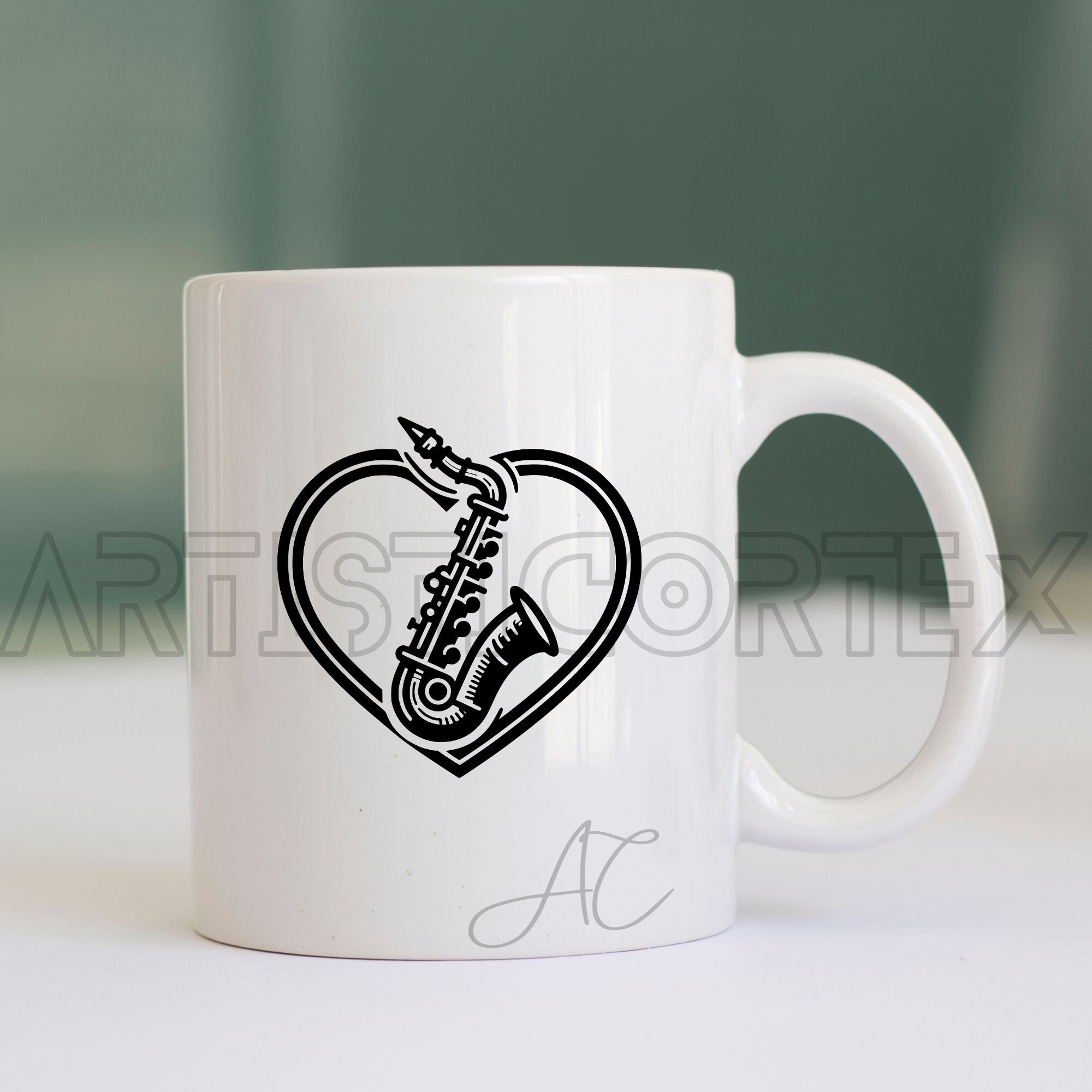 Saxophone SVG Bundle, Music Instrument PNG, Saxophone and Heart Clipart ...