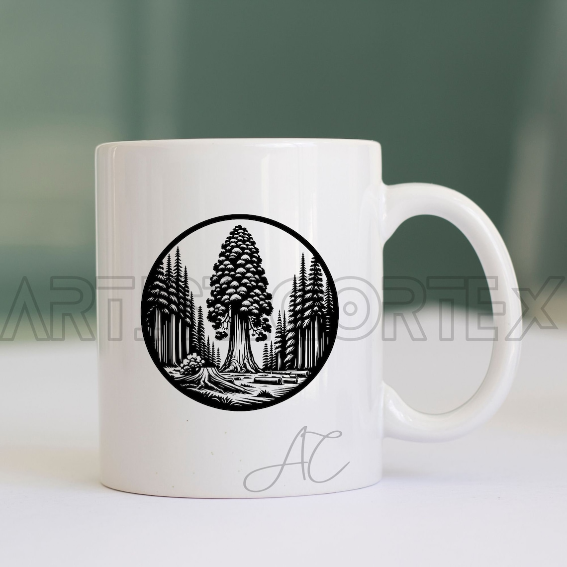 Sequoia Tree SVG Bundle, Redwood Tree With Swing PNG, Sequoia Tree ...