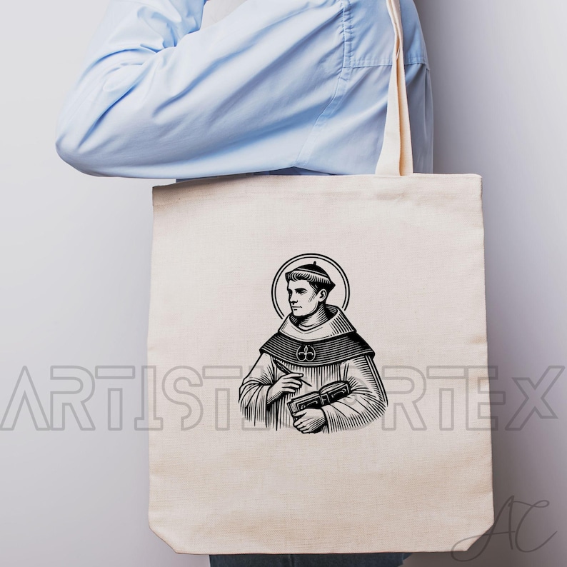 Saint Thomas Aquinas SVG Bundle, St Thomas Aquinas PNG , Catholic ...