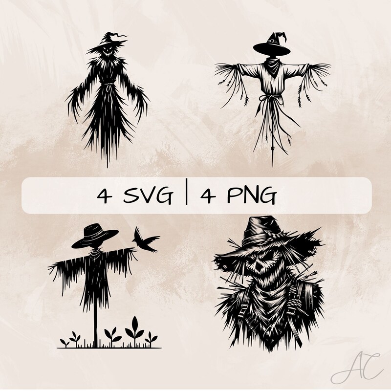 Scarecrow Svg - Etsy