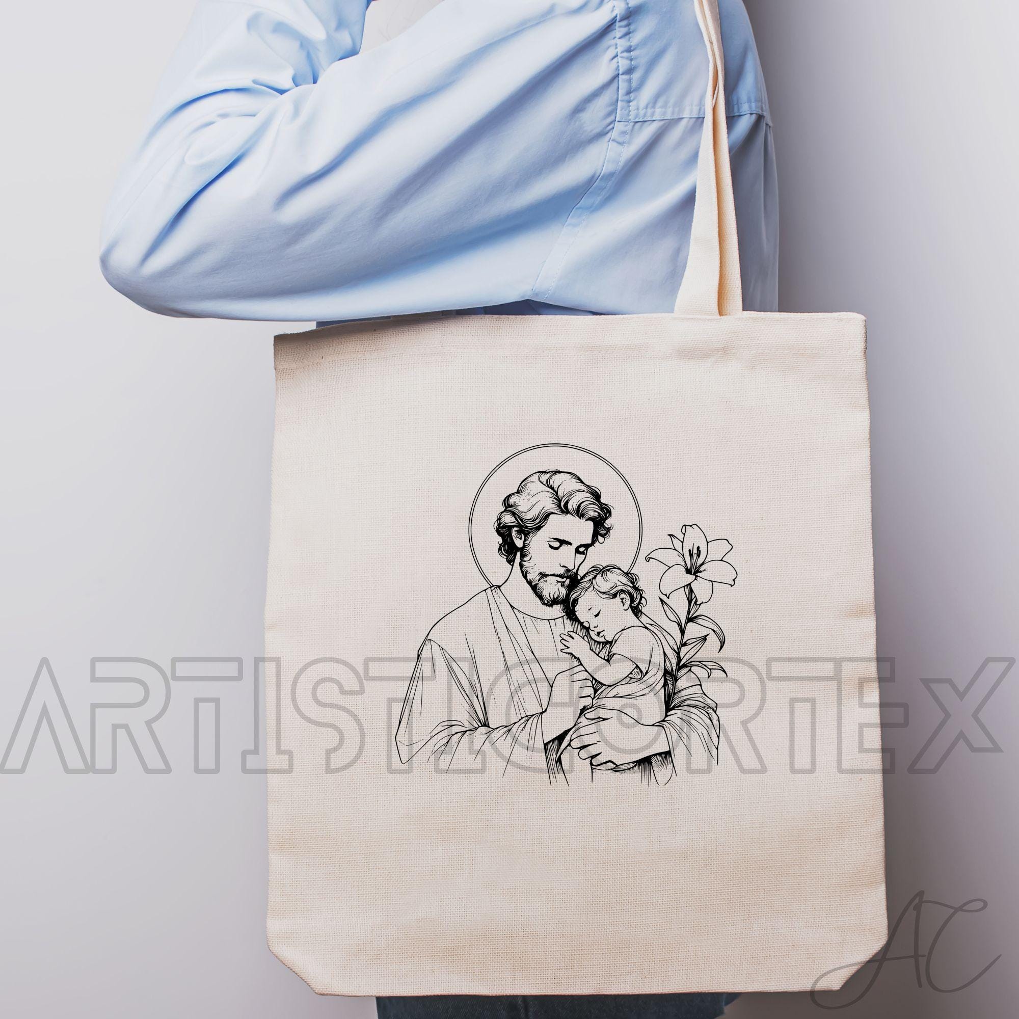 Saint Joseph SVG Bundle, St Joseph PNG , Saint Joseph and the Child ...