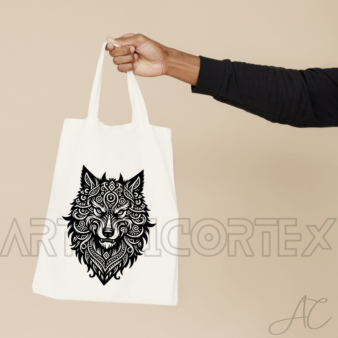 Fenrir SVG Bundle, Wolf PNG, Norse Mythology Clipart, Hand Drawn Fenrir ...