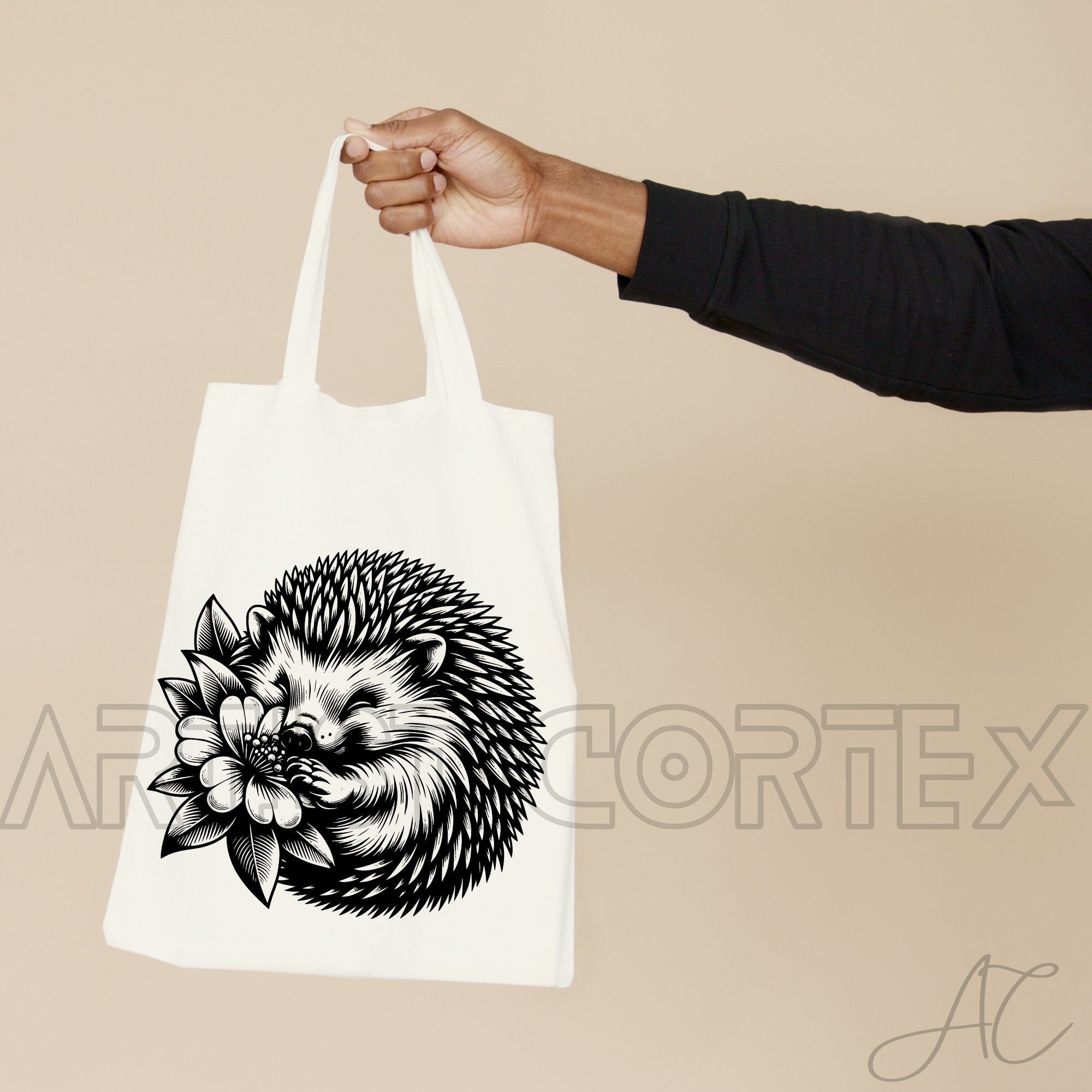 Lot de hérisson SVG, hérisson endormi PNG, hérisson avec clipart fleur ...