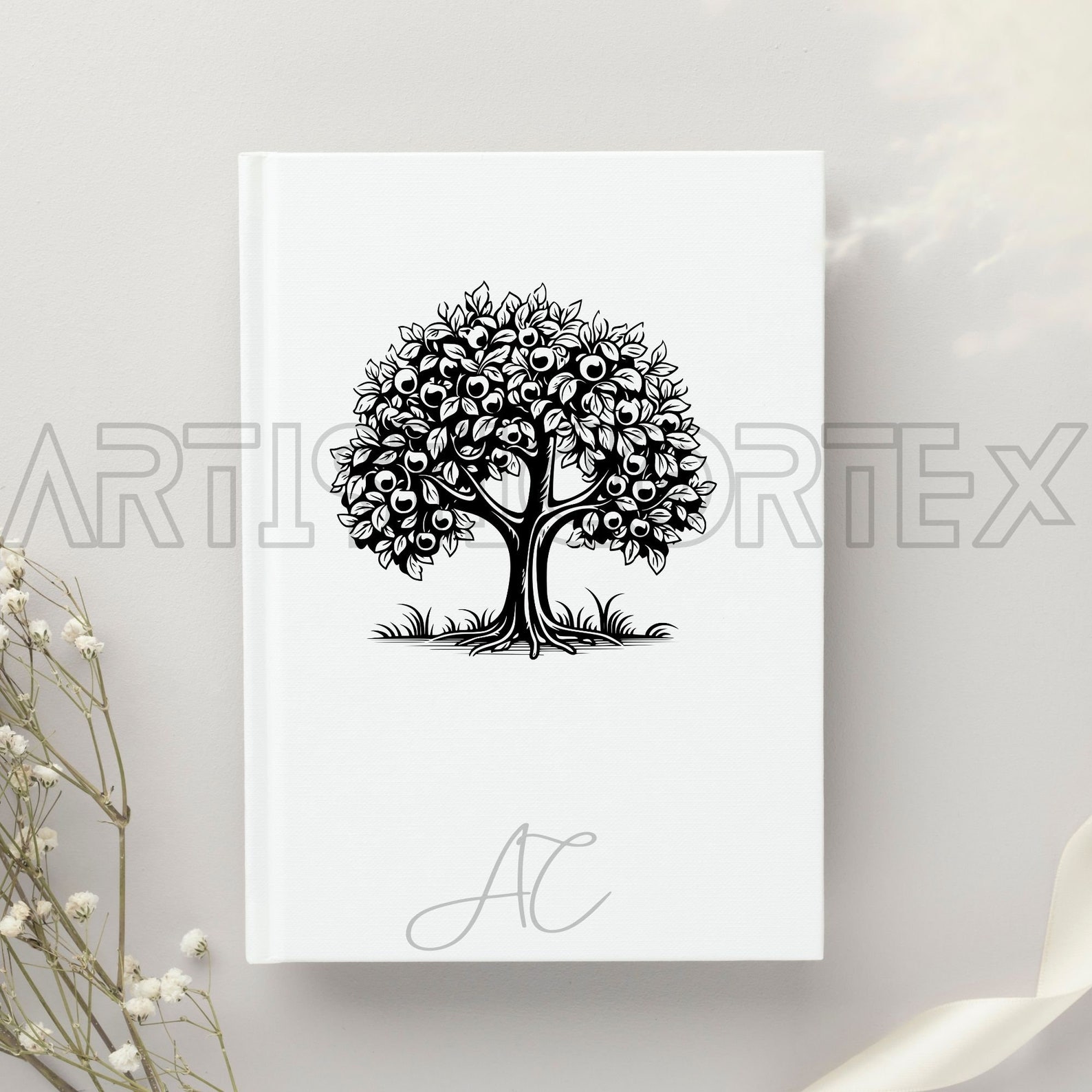Apple Tree SVG Bundle, Apple Tree With Swing PNG, Apple Clipart, Hand ...