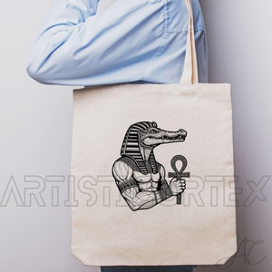 Sobek SVG Bundle, Sobek God PNG , Egyptian Mythology Clipart, Hand ...