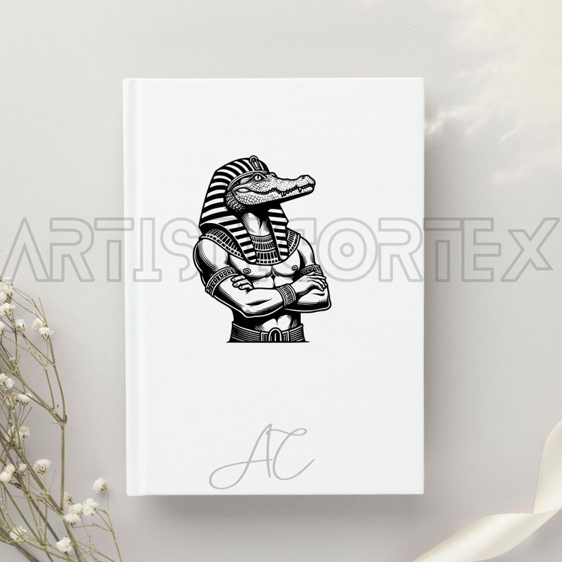Sobek SVG Bundle, Sobek God PNG , Egyptian Mythology Clipart, Hand ...