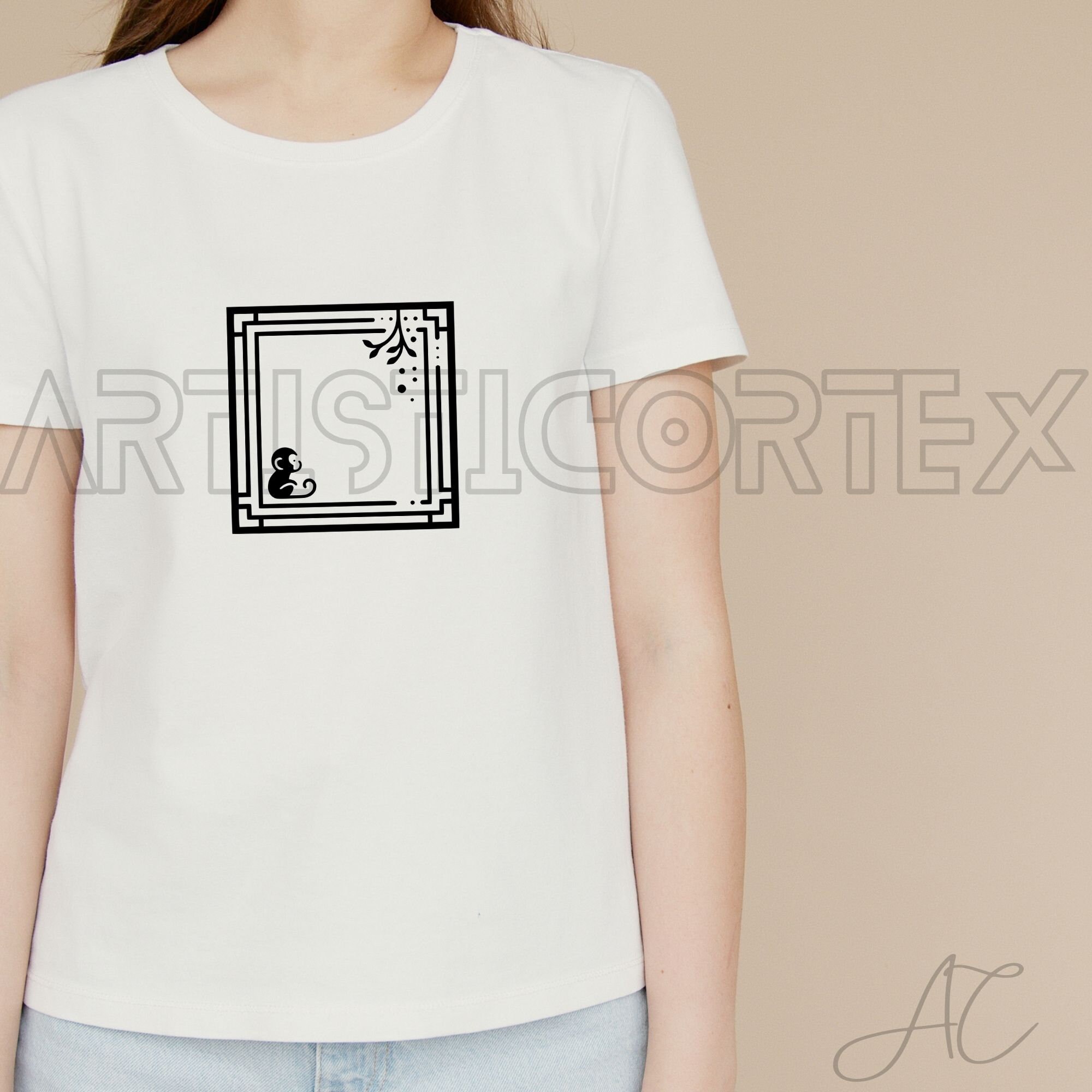 Zoo Square Frame SVG Bundle, Zoo Frame PNG, Square Frame Clipart, Hand ...