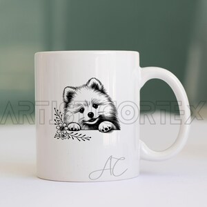 American Eskimo SVG Bundle, Toy American Eskimo PNG, Floral American ...