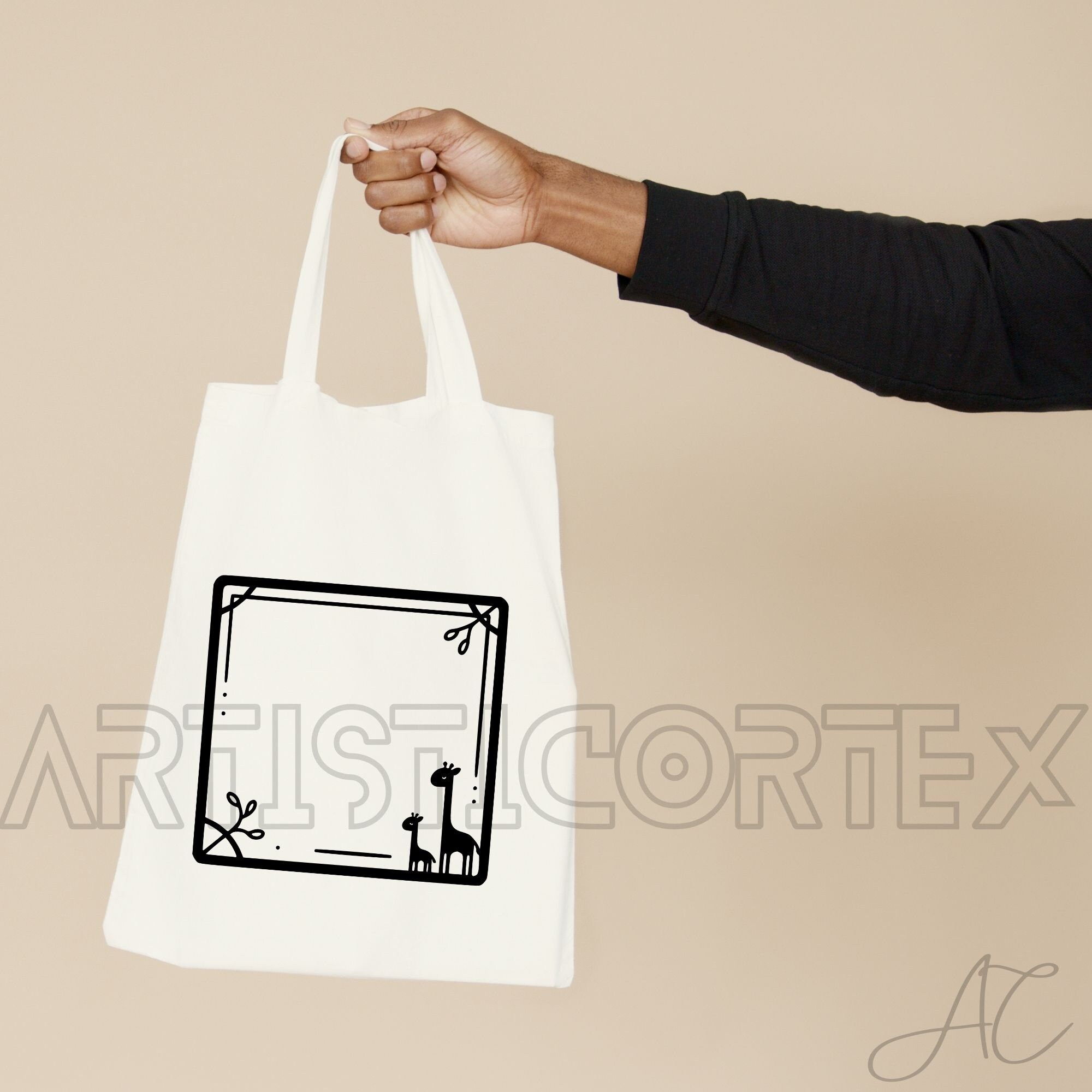 Zoo Square Frame SVG Bundle, Zoo Frame PNG, Square Frame Clipart, Hand ...