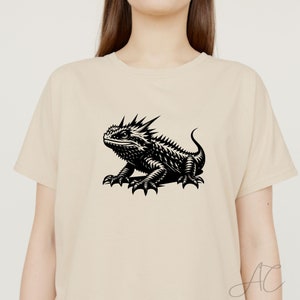 Thorny Devil Lizard SVG Bundle, Thorny Devil PNG, Lizard Clipart, Hand ...