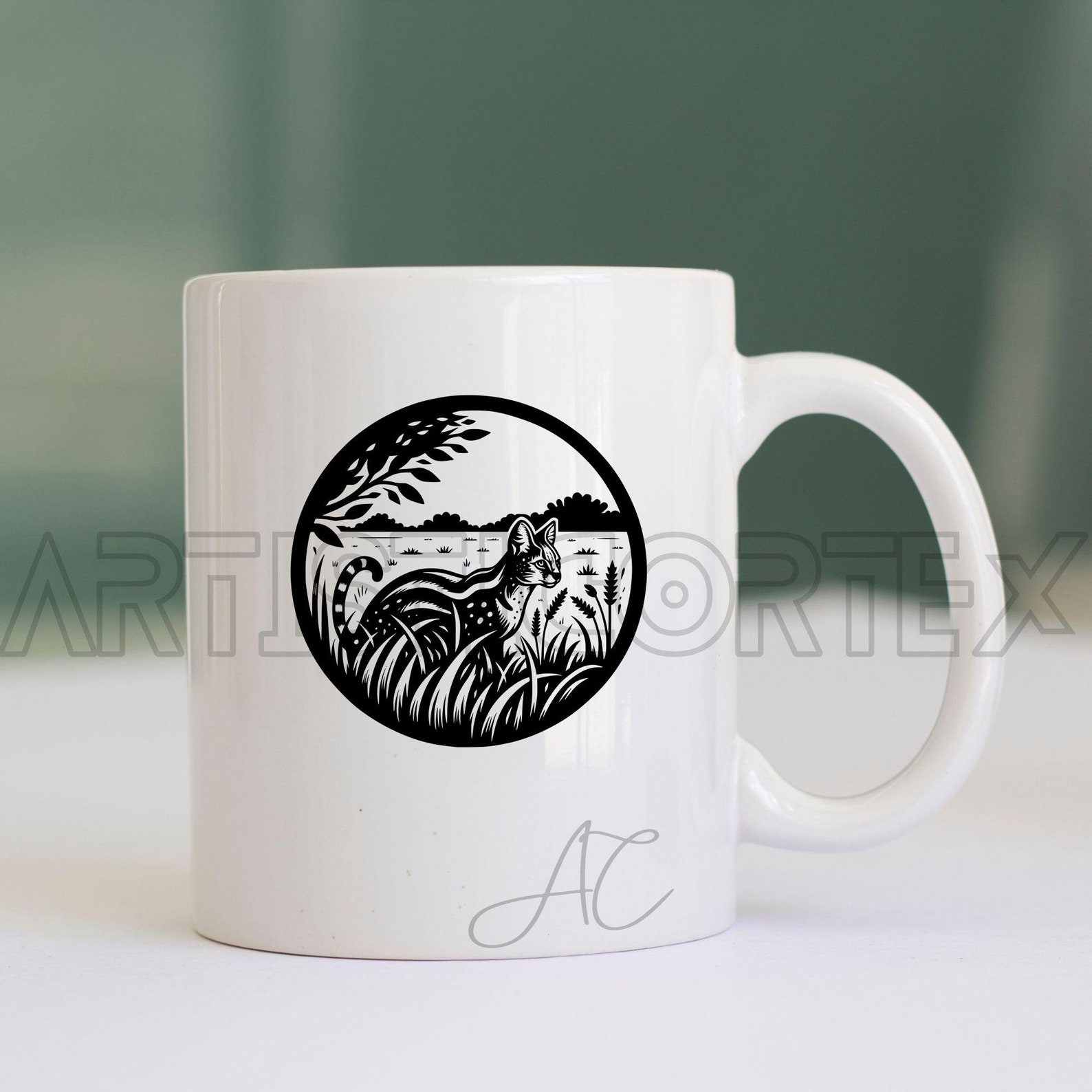 Serval SVG Bundle, Serval in Nature PNG ,serval Running Clipart, Hand ...