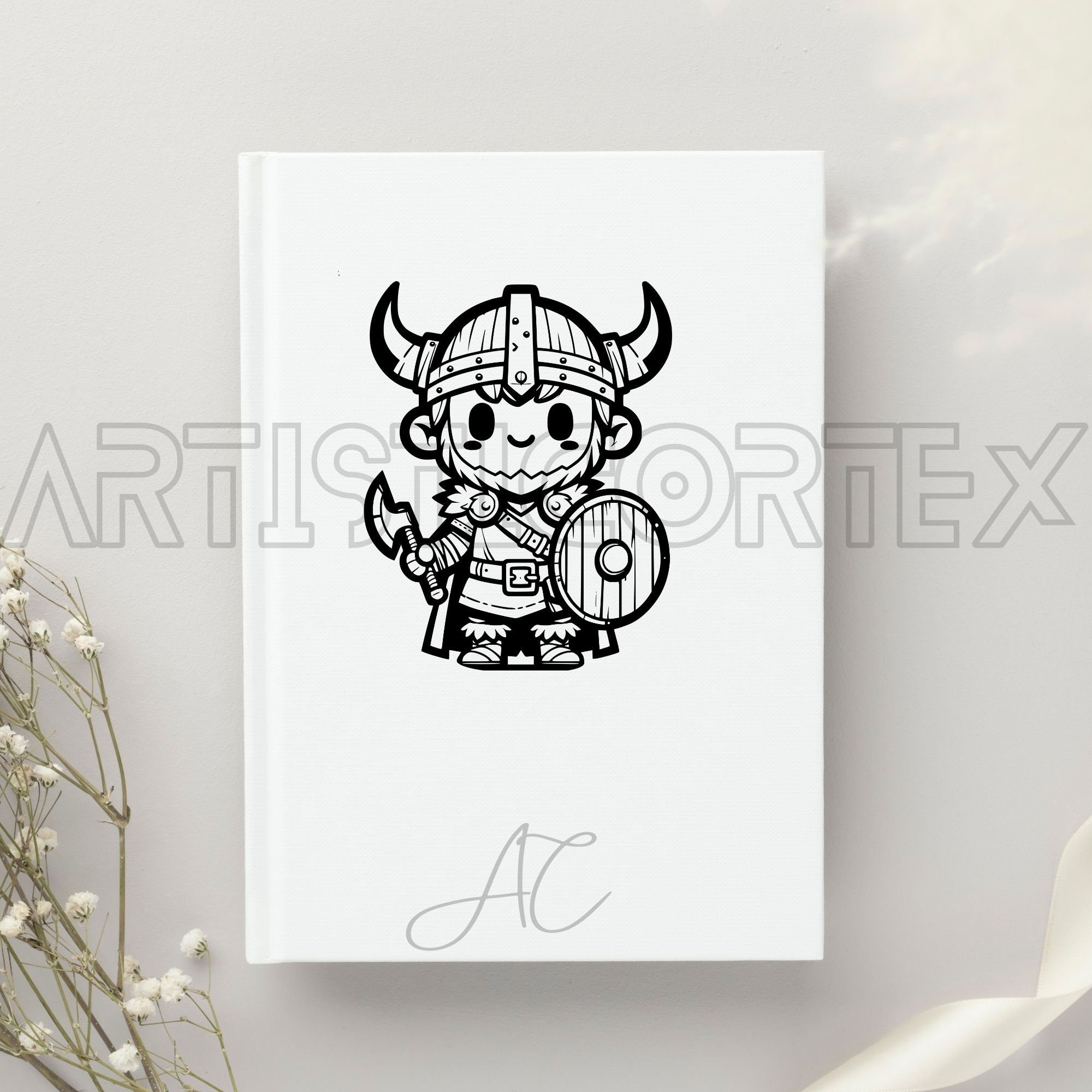 Cute Viking SVG & PNG Bundle,viking Clipart, Hand Drawn Cute Viking ...