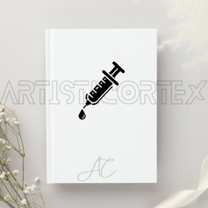 Syringe SVG Bundle, Needle PNG, Syringe and Drop Clipart, Hand Drawn ...