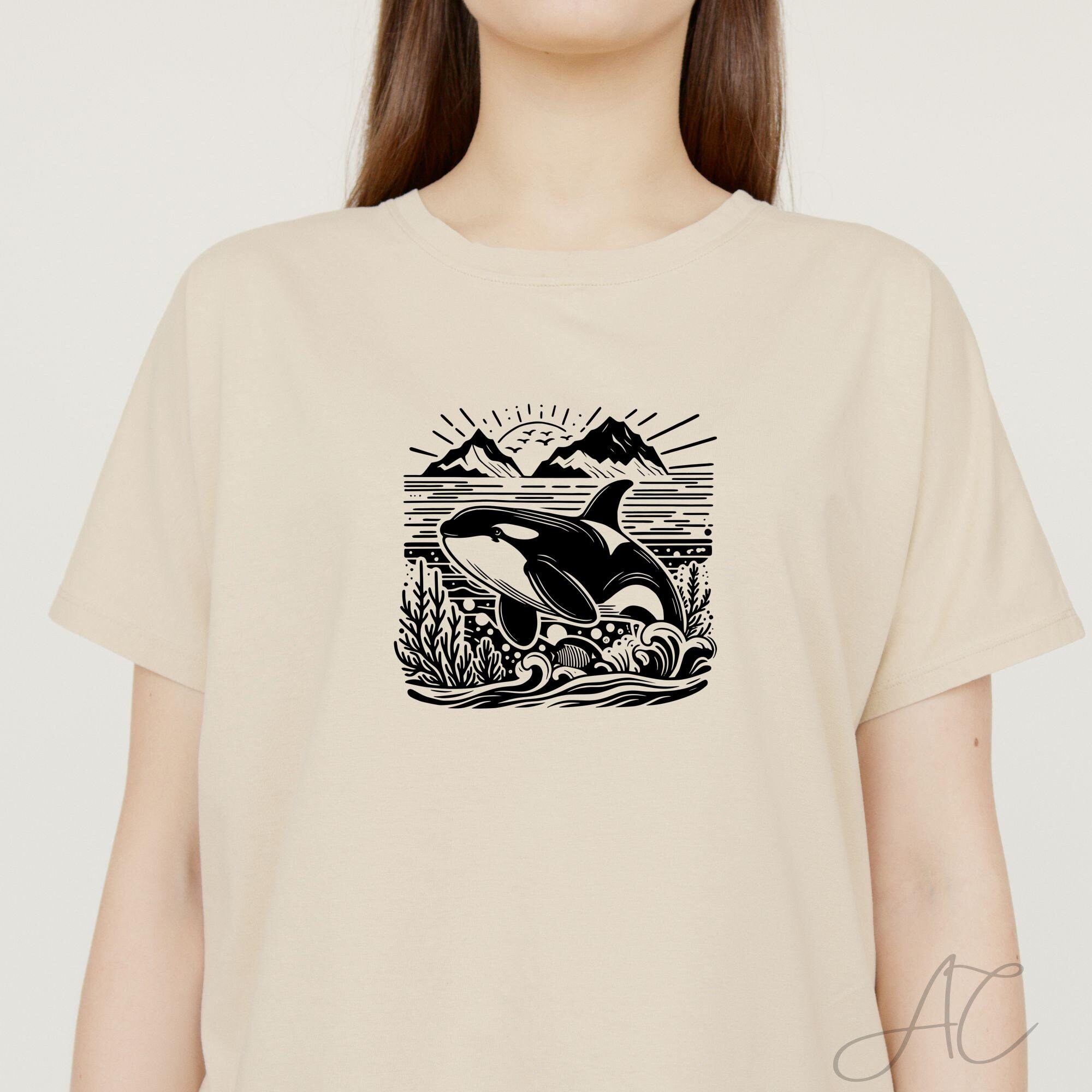 Orca SVG Bundle, Orca Whale PNG , Whale Clipart, Hand Drawn Orca ...