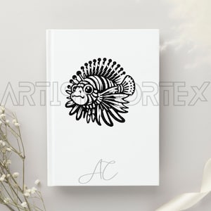 Lionfish SVG Bundle, Cute Lionfish PNG, Lionfish in Sea Clipart, Hand ...