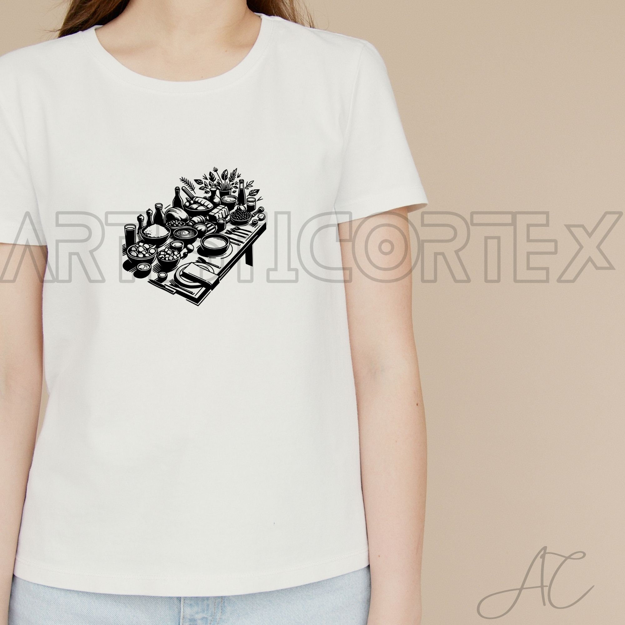 Feast SVG Bundle, Supper PNG, Food Clipart, Hand Drawn Feast Pictures ...