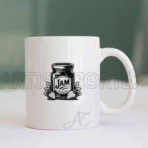 Jam SVG Bundle, Strawberry Jam PNG, Blueberry Jam Clipart, Hand Drawn ...