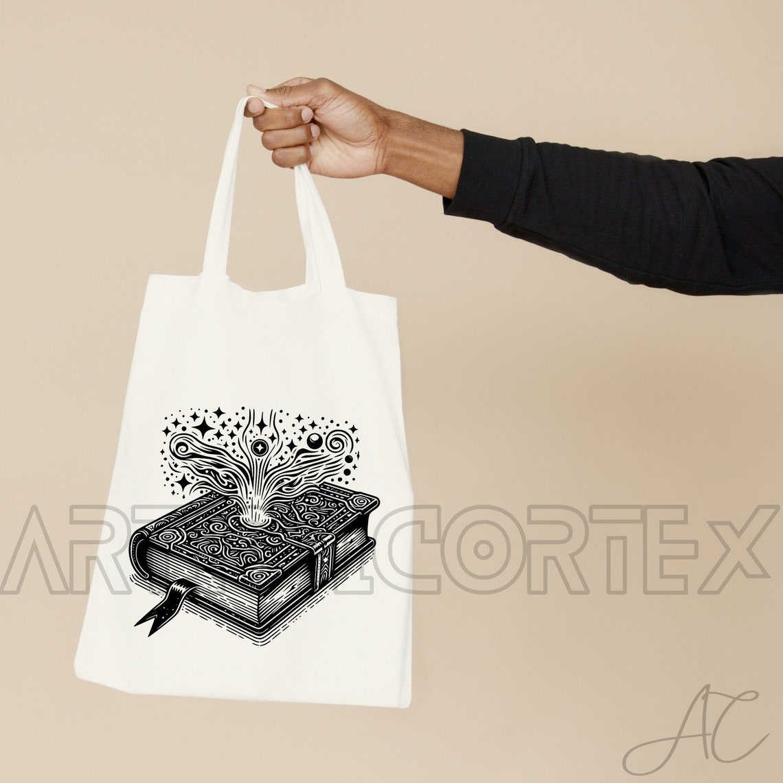 Magic Book SVG Bundle, Book PNG, Open Boook Clipart, Hand Drawn Magic ...