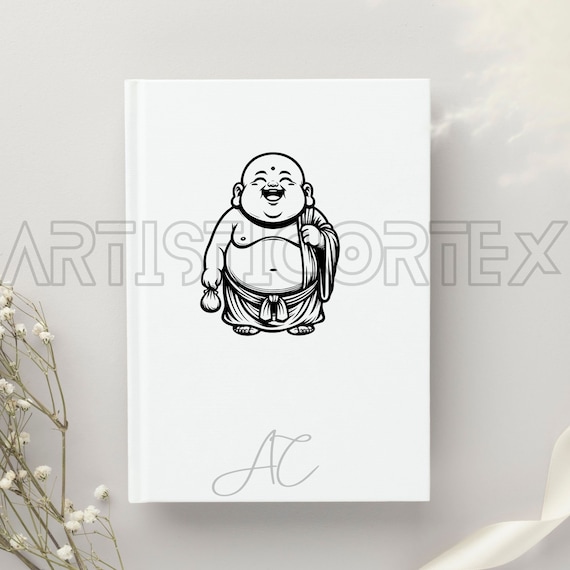 Cute Laughing Buddha Drawing
