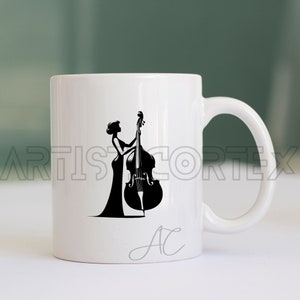 Double Bass SVG Bundle, Bass PNG, Contrabass Clipart, Hand Drawn Double ...