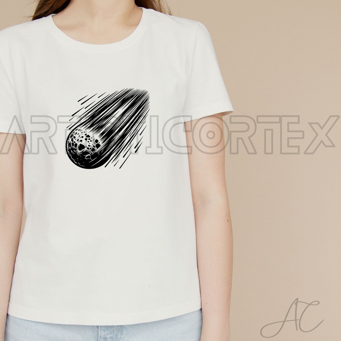 Meteor SVG Bundle, Asteroid PNG, Meteor and Earth Clipart, Hand Drawn ...