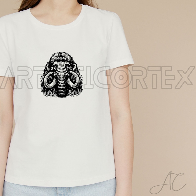 Paquete SVG de mamut, PNG de mamut y montañas, imágenes prediseñadas de ...