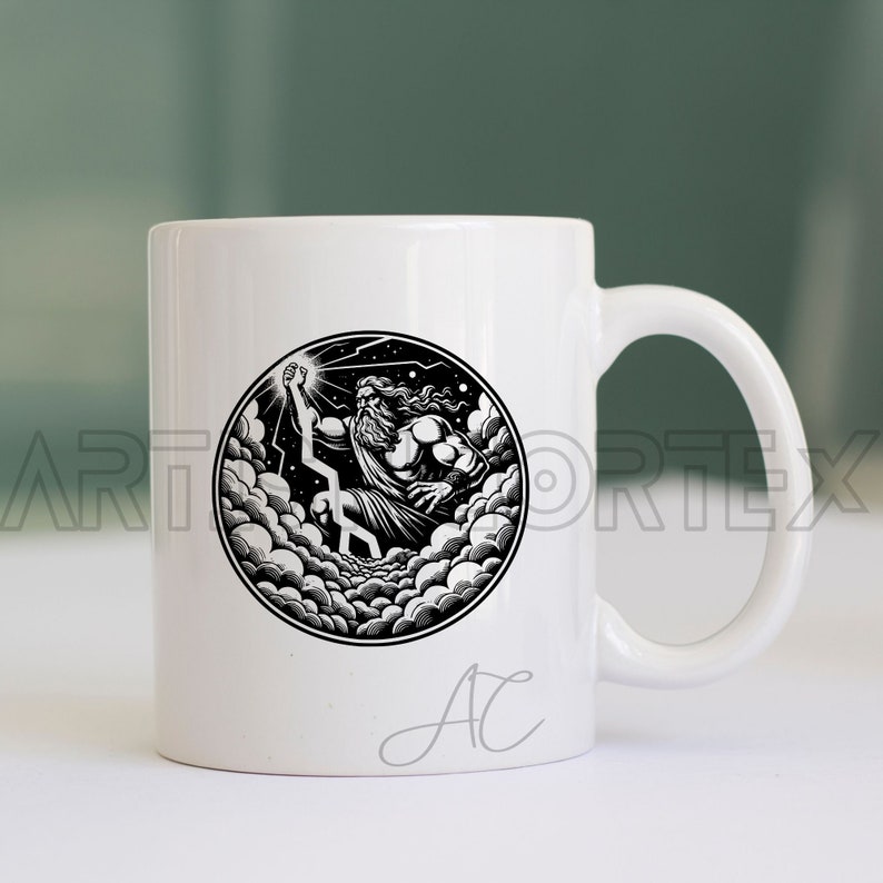 Zeus SVG Bundle God of Lightning PNG Mythology Clipart Hand - Etsy