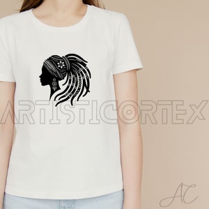 Dreadlocks SVG Bundle, Dreadlocks Silhouette PNG, Hair Clipart, Hand ...