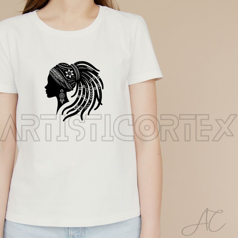 Dreadlocks SVG Bundle, Dreadlocks Silhouette PNG, Hair Clipart, Hand ...