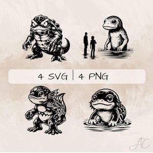 Kappa SVG Bundle, Japanese Kappa PNG ,kappa in River Clipart, Hand ...