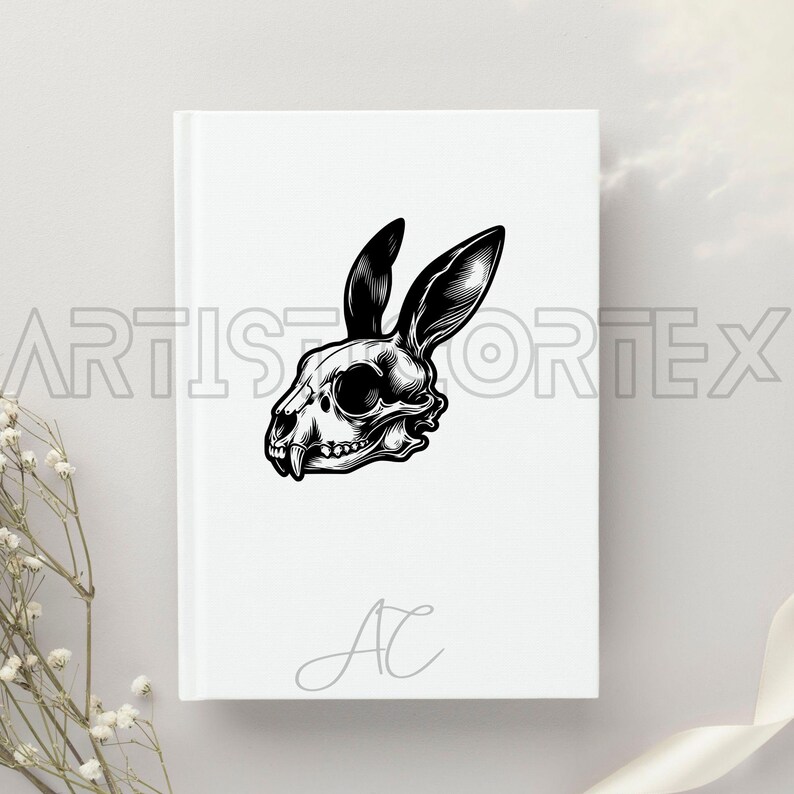 Rabbit SVG Bundle, Rabbit Skeleton PNG, Floral Rabbit Skeleton Clipart ...