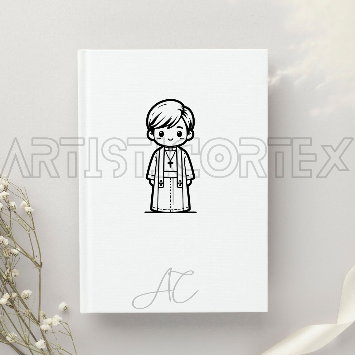 Priest SVG Bundle, Church PNG, Praying Clipart , Hand Drawn Priest ...