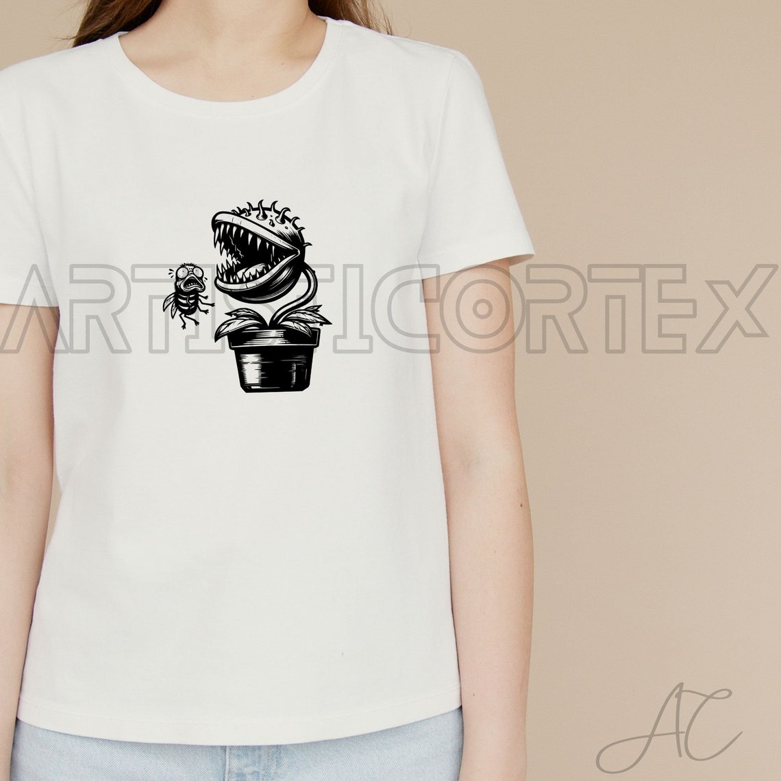 Venus Flytrap SVG Bundle, Carnivorous Plant PNG, Scary Plant Clipart, Hand Drawn Venus Flytrap ...