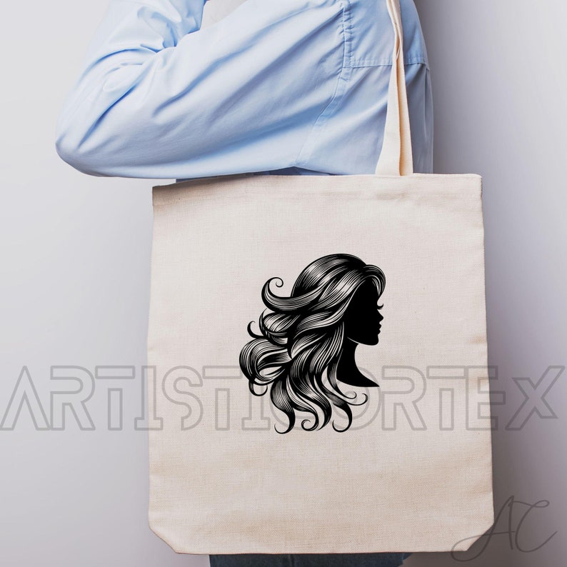 Wavy Hair SVG Bundle, Wavy Curls PNG ,wavy Hairstyle Clipart, Hand ...