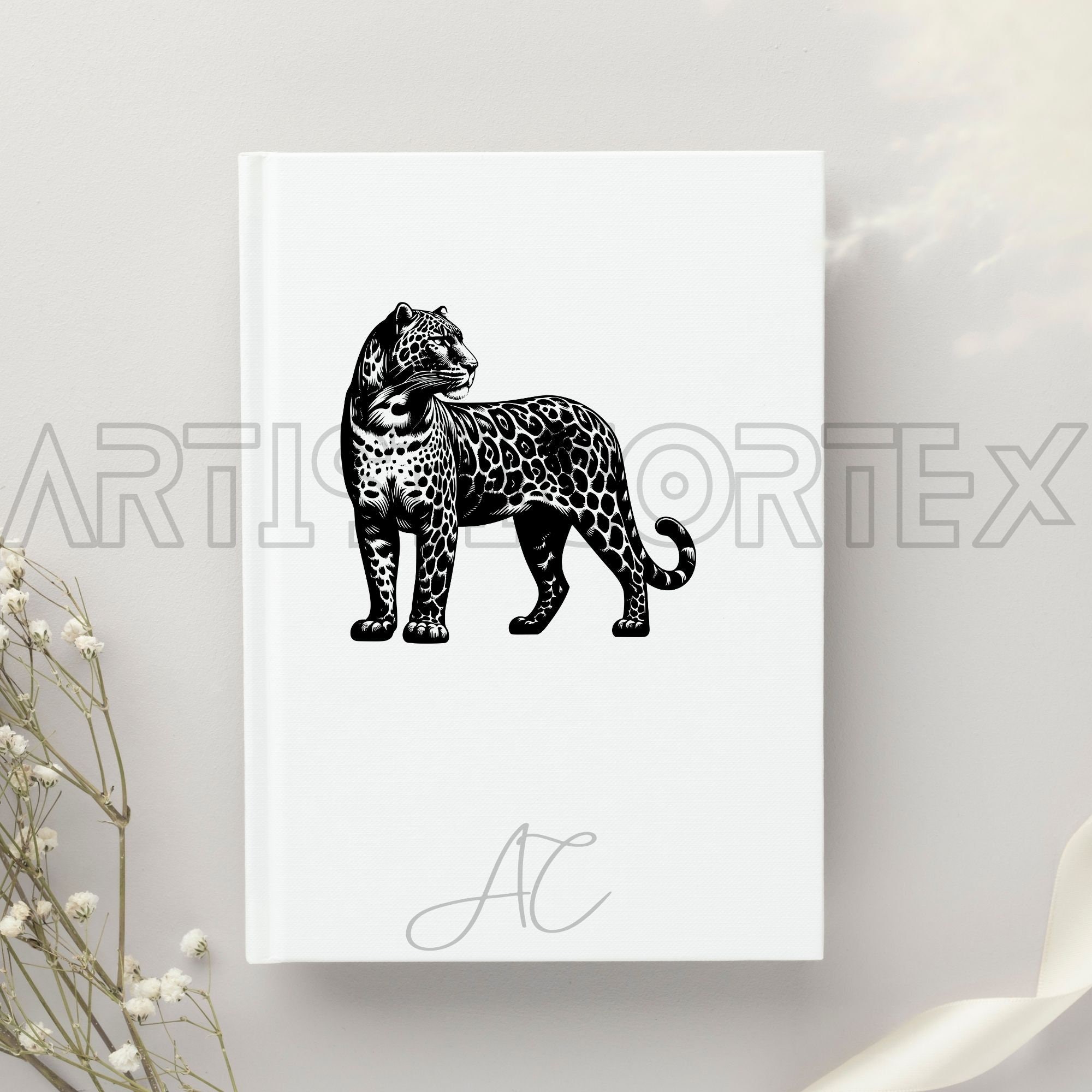 Leopard SVG Bundle, Leopard Growling PNG, Leopard on Branch Clipart ...