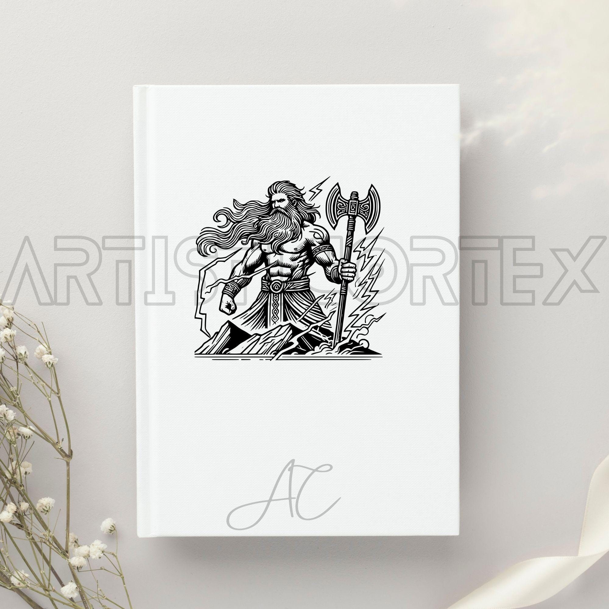 Perun SVG Bundle, Perun God PNG , God of Thunder Clipart, Hand Drawn ...