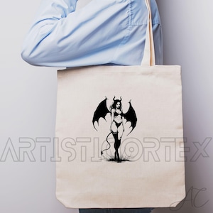 Succubus SVG Bundle, Devil Woman PNG , Female Demon Clipart, Hand Drawn ...